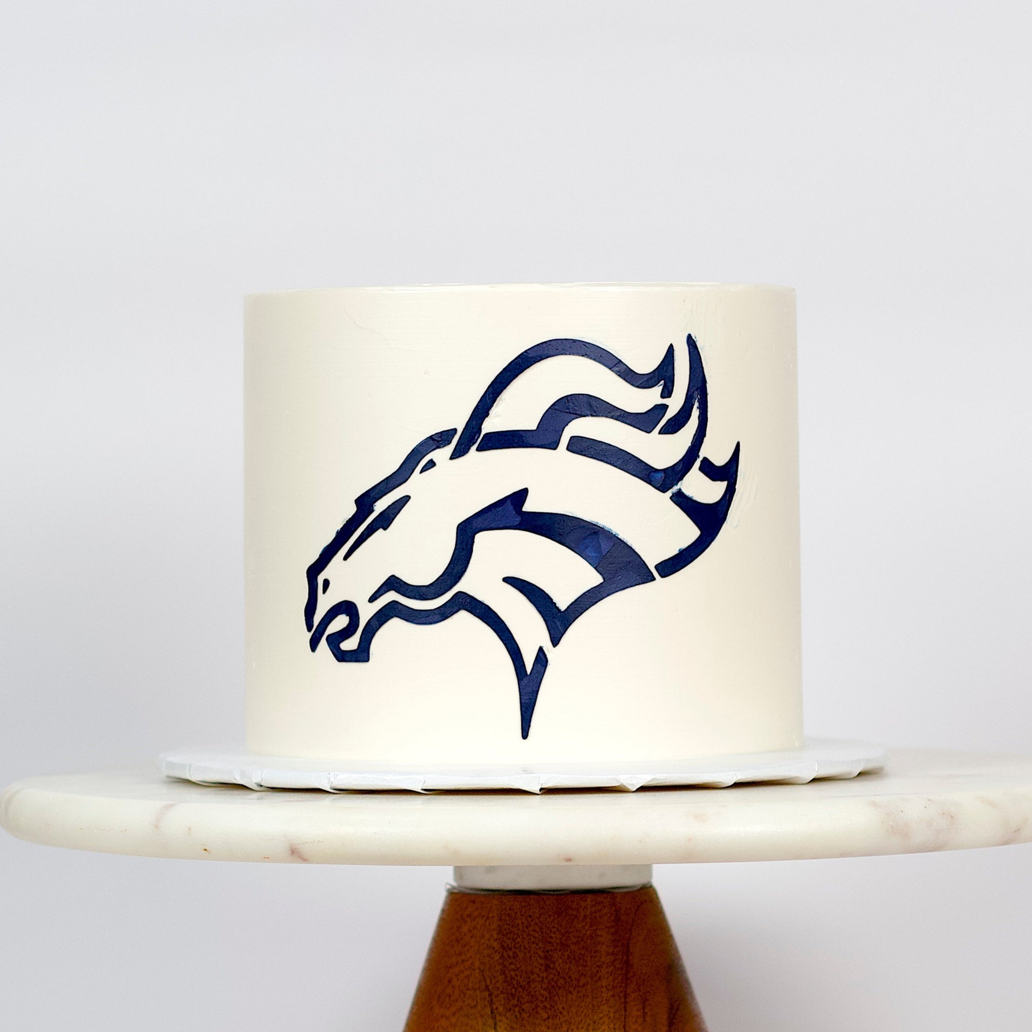 Order online: Denver Broncos birthday cake – Made by Hand Cakes