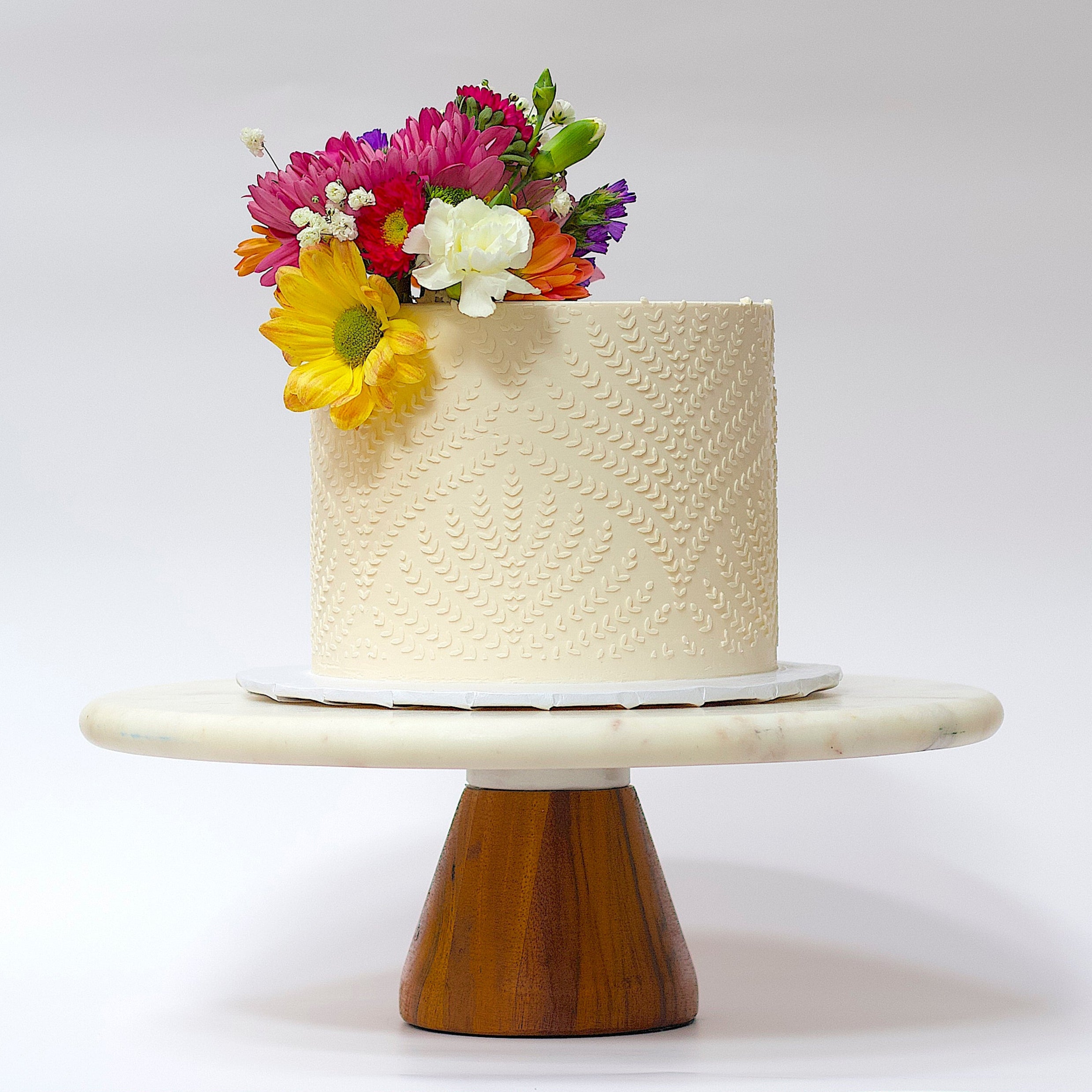 Floral Garden Elegance Cake – Made by Hand Cakes