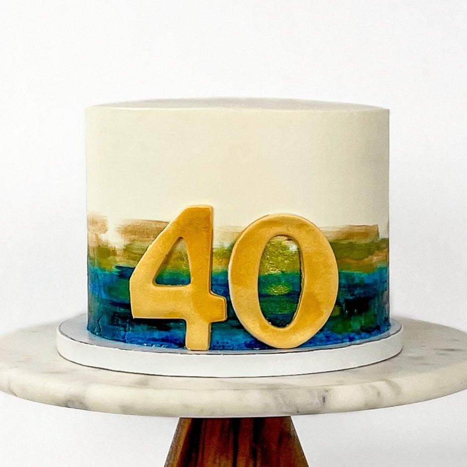 Modern birthday cake – Made by Hand Cakes